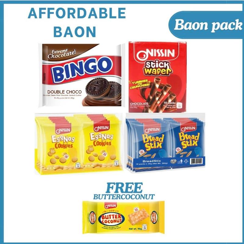 Monde Baon Pack Bundle Promo- Bingo Chocolate, Nisin Stick Wafer ...