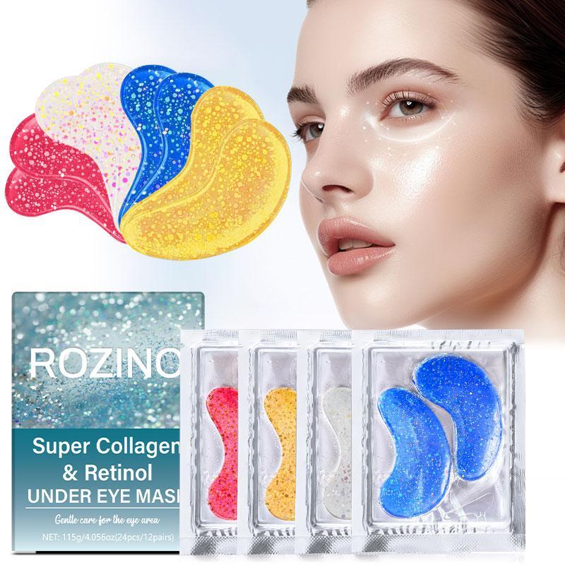 24 pieces in multiple colors! ROZINO Collagen Retinol Eye Mask Super ...