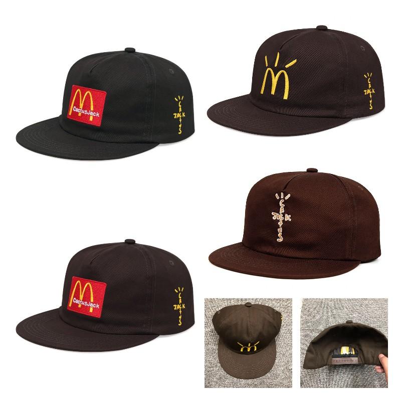 Classic Style Baseball Cap With Travis Scott Mcdonald's Embroidery ...