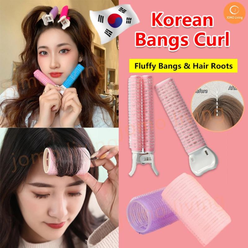 Korean Bangs Hairstyle Volumizing Clip Lazy Curl Hair Root Fluffy ...