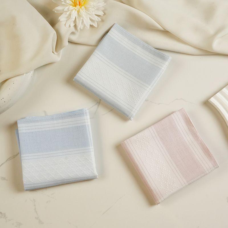 Pure Cotton Sweat-Absorbing Handkerchief Men's Plaid Soft Skin-Friendly ...