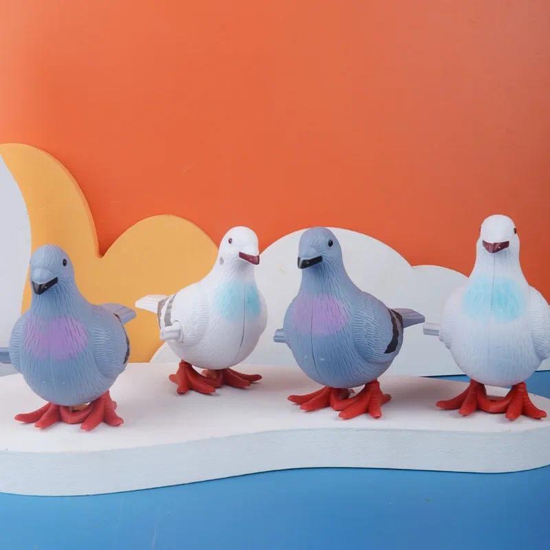 Clockwork Toy Jumping Pigeon Simulation Animal Cute First Winding ...