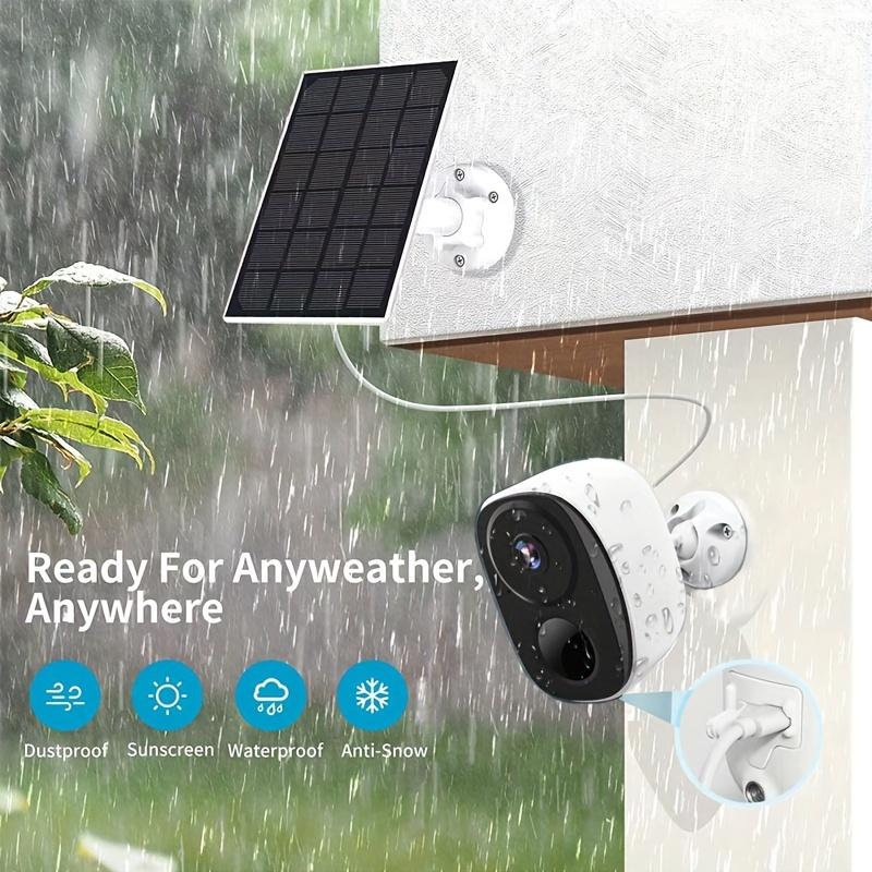 2024 HEIYOUCAM 1 Set Solar Battery Security Camera Wireless Outdoor, 2K ...