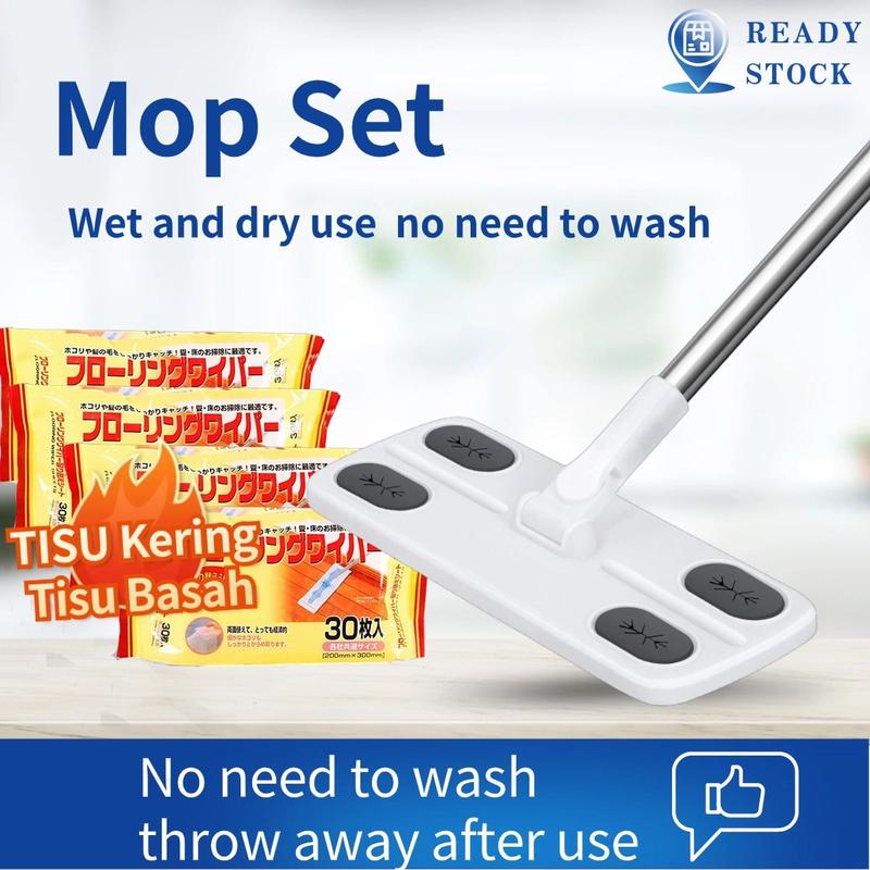 Mop Tissue with Disposable Tissue Wipes optional dry or we - TikTok ...