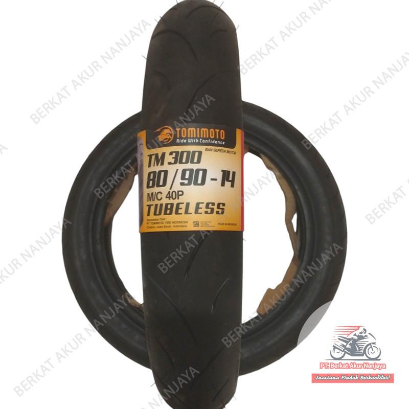 Ban Motor Matic TOMIMOTO TM300 RING 14 80/90-14 90/90-14 TUBELESS Free ...