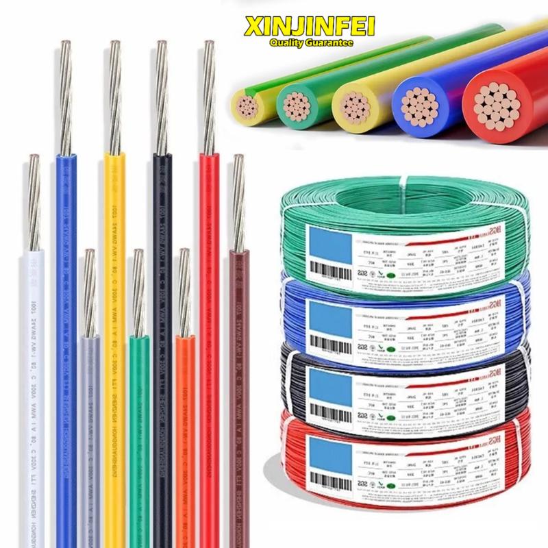 Single Core Wire 50m 100m Extension Leads Red Green Blue Yellow ...