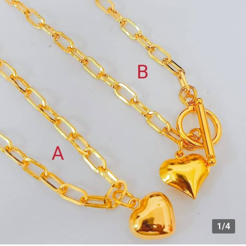 Rantai Leher Set Emas Bangkok Necklace GOLD PLATED - TikTok Shop Malaysia