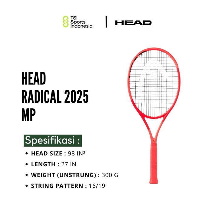 Promo Raket Tenis Head Radical 2025 MP / PRO / TEAM / TEAM L / ELITE ...