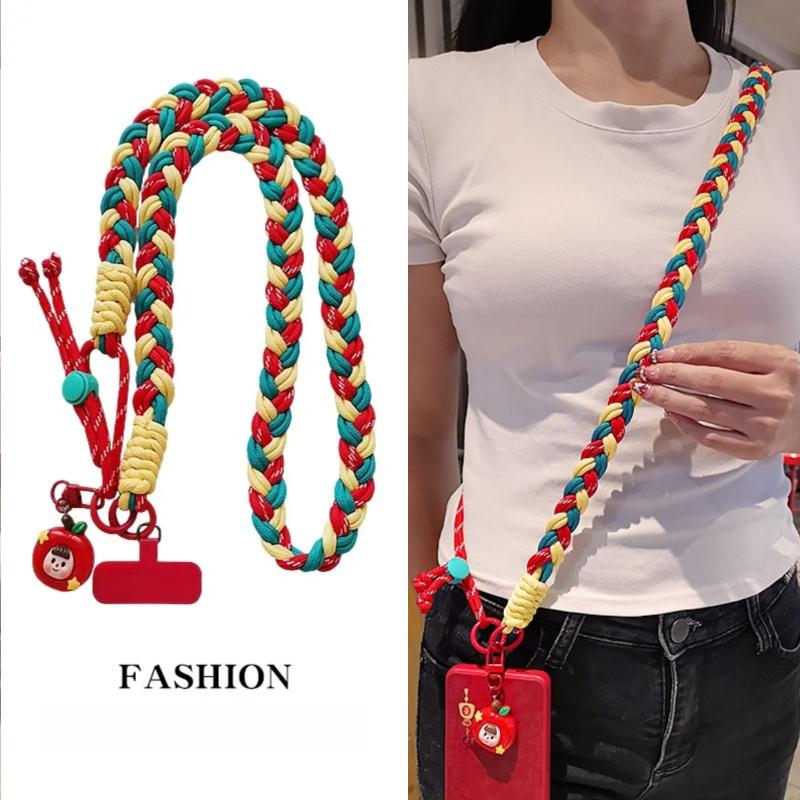 Ins long crossbody adjustable phone case creative hanging rope - TikTok ...