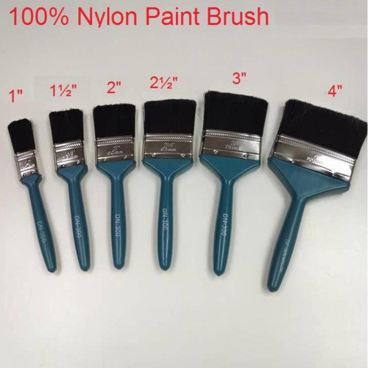 100% 1/2"-4" nylon paint brush/berus cat nilon/alat mengecat/painting ...