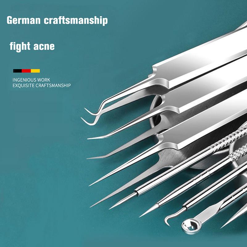 8PCS Set Stainless Steel Acne Clip, Cell Tweezers, Blackhead - TikTok ...