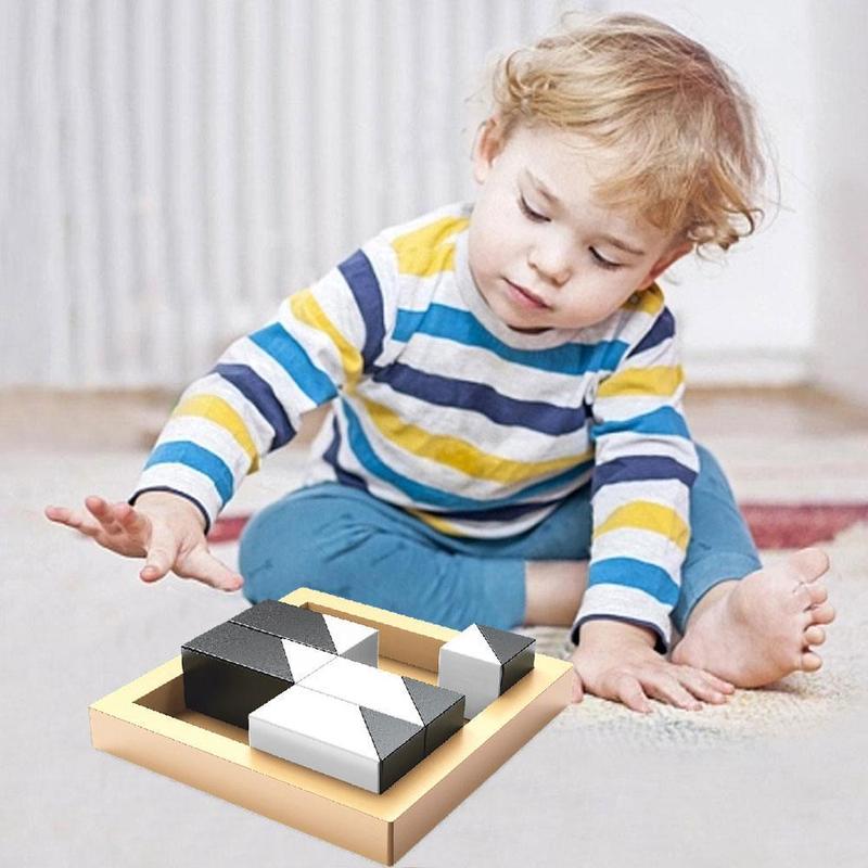 Building Block Toy Shape Puzzle Hiding Blocks Set Children Logical ...