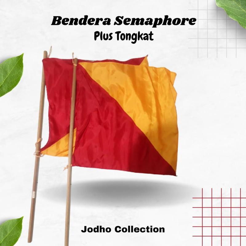 Sepasang Bendera Semaphore + Tongkat Stik - Shop | Tokopedia