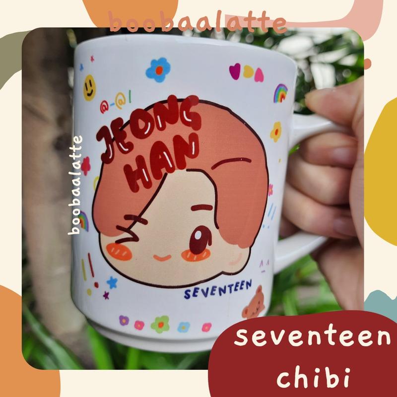 seventeen chibi mug // hampers seventeen chibi // fankit seventeen ...