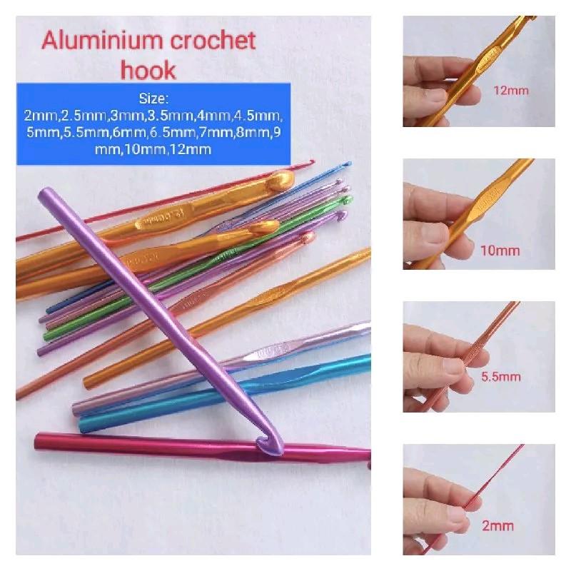 Aluminium Crochet Hook,Jarum Kait Aluminium - TikTok Shop Malaysia