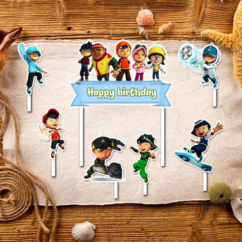 Cake Topper Boboiboy Happy birthday - Shop | Tokopedia