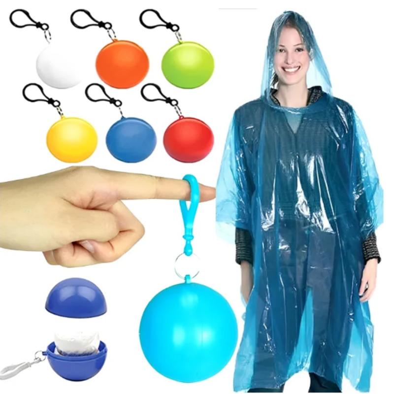 Portable Raincoat Ball Disposable Raincoats Waterproof Transparent ...