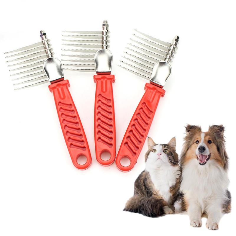 Louterh Dog Grooming Comb Undercoat Rake for Pets Professional - TikTok ...