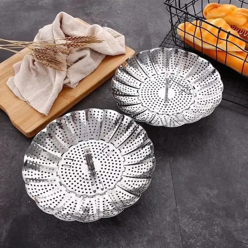 Durable Stainless Steel Steamer Rack Multifunctional Retractable ...