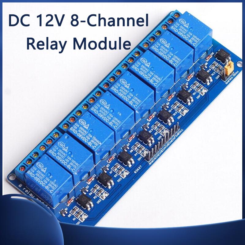 DC 12V 8-Channel Relay Module With Opto-Isolation For PLC Control ...