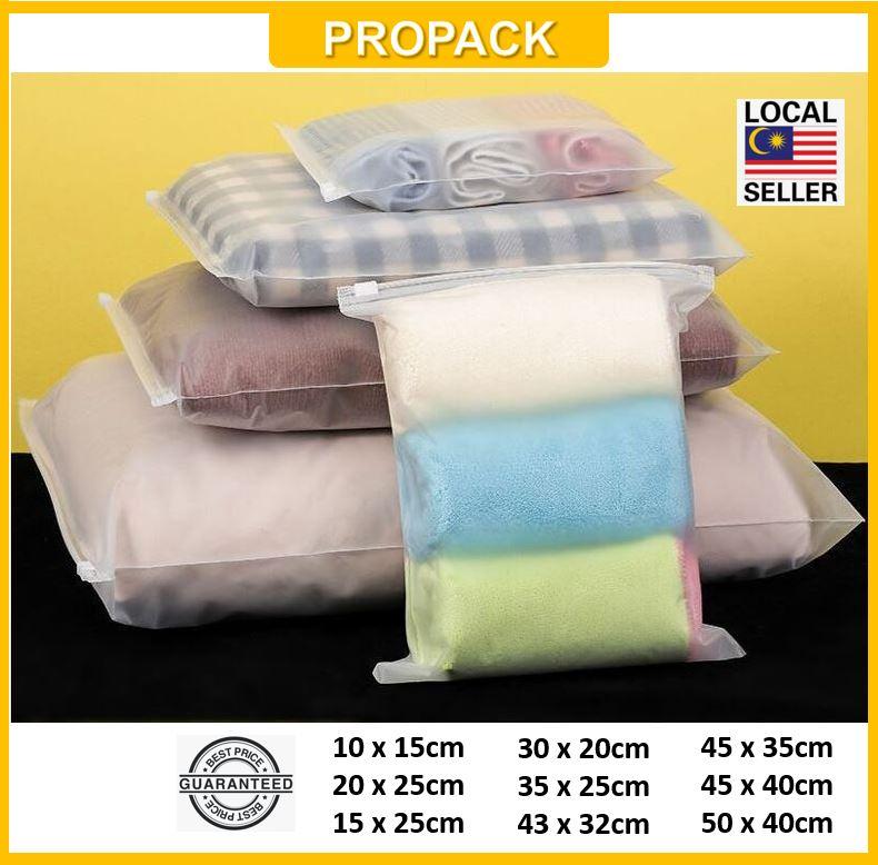 HARGA MURAH Double matte Zip Lock bag zipper bag storage packaging ...