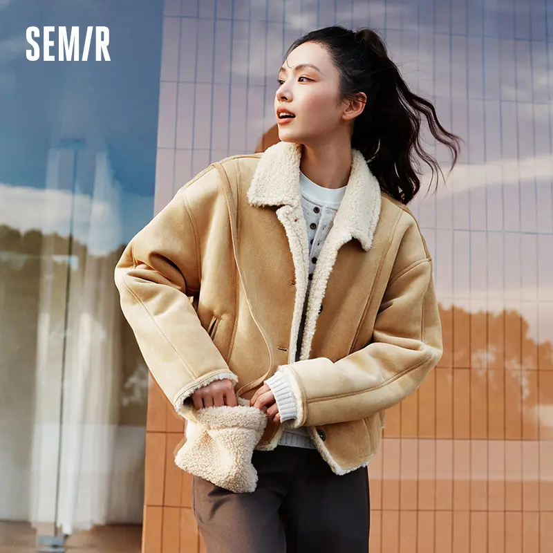 Áo Khoác Lông Cừu Giả Da Lộn Mùa Đông, Semir, Dành Cho Nữ, Á - TikTok ...
