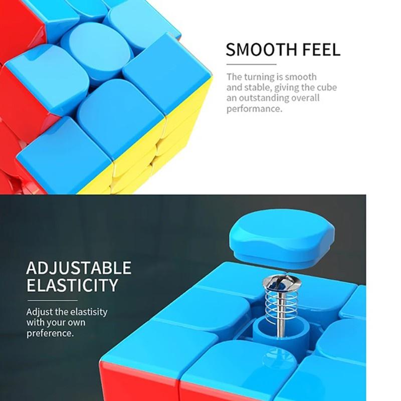 Rubics Cube 3x3x3 Magic Cube Stickerless Cube Puzzle Rubik's Cube ...