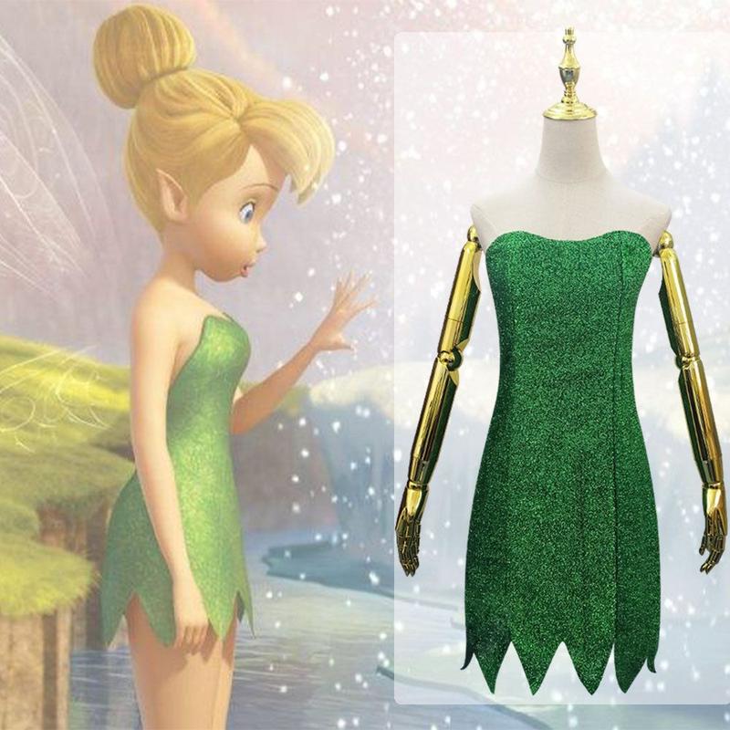 Halloween Cos Anime Wonderful Fairy Tinker Bell Fairy Dress Cosplay ...