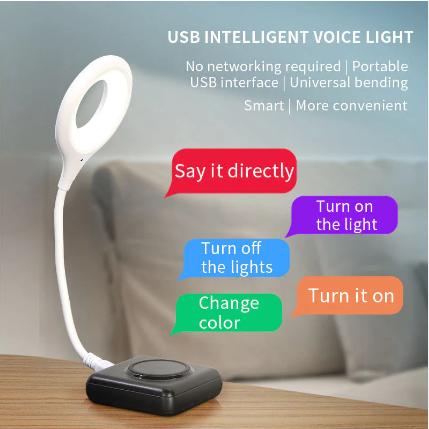 LED Intelligent Voice Control Night Light Lamp USB Interface - TikTok ...
