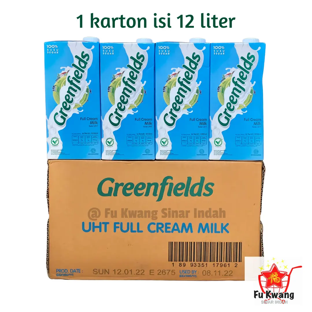 Greenfield UHT Full Cream 1 karton - Shop | Tokopedia