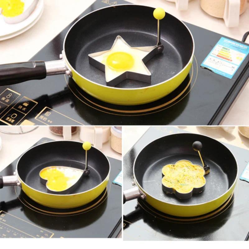 Stainless Steel 5Style Fried Egg Pancake Shaper Omelette Mold Mould ...