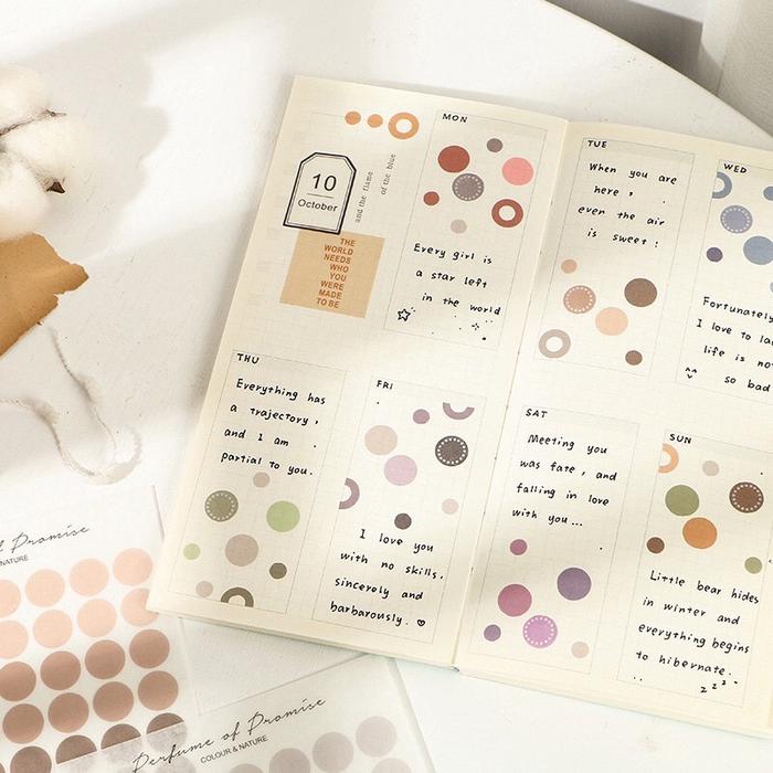 Jual 1389 - 3Lembar 125*100mm Stiker Kertas Motif Polkadot Untuk ...