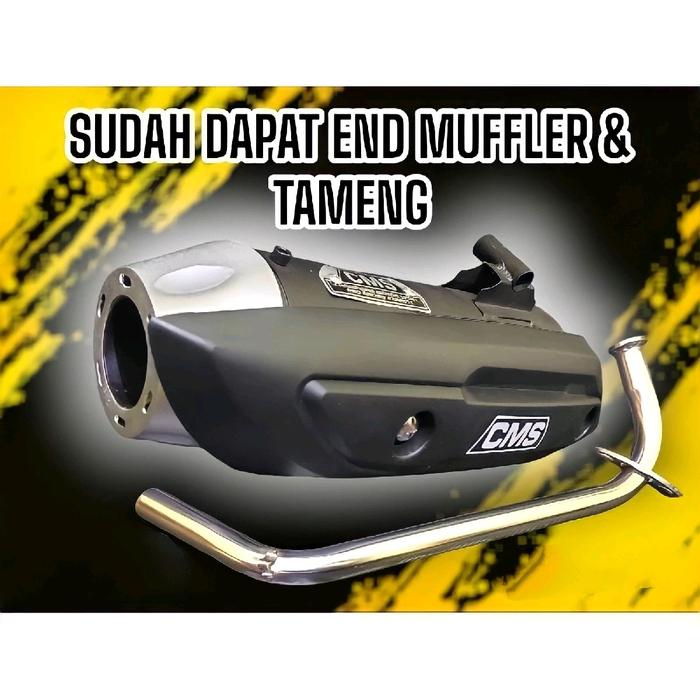 Promo Knalpot cms Suara bass adem custom untuk semua matic honda yamaha ...