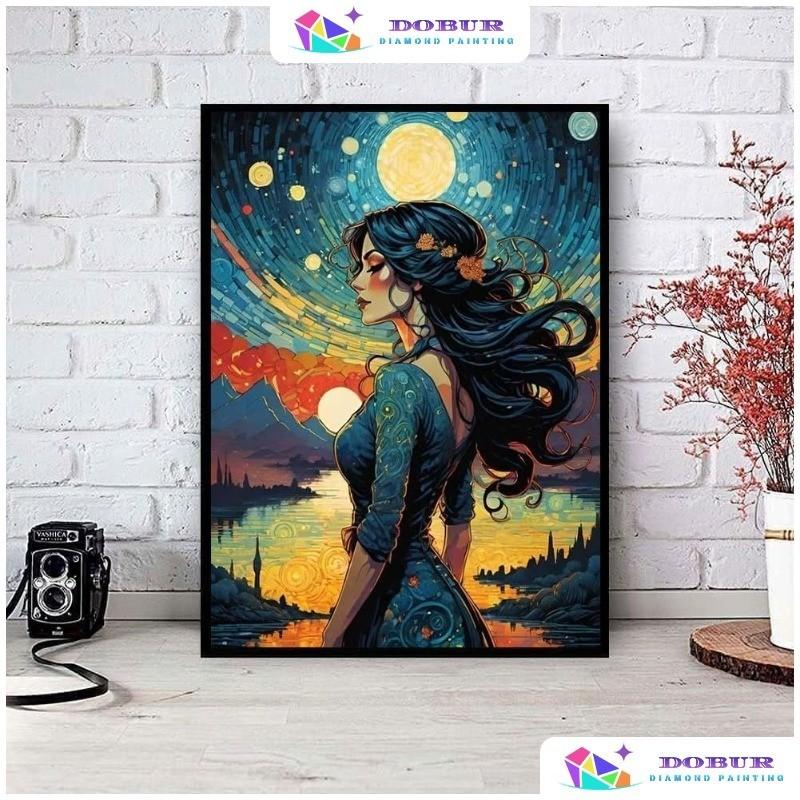 Set Lukisan Berlian, DOBUR, Puteri 5D DIY Bulat / Segi Empat - TikTok ...