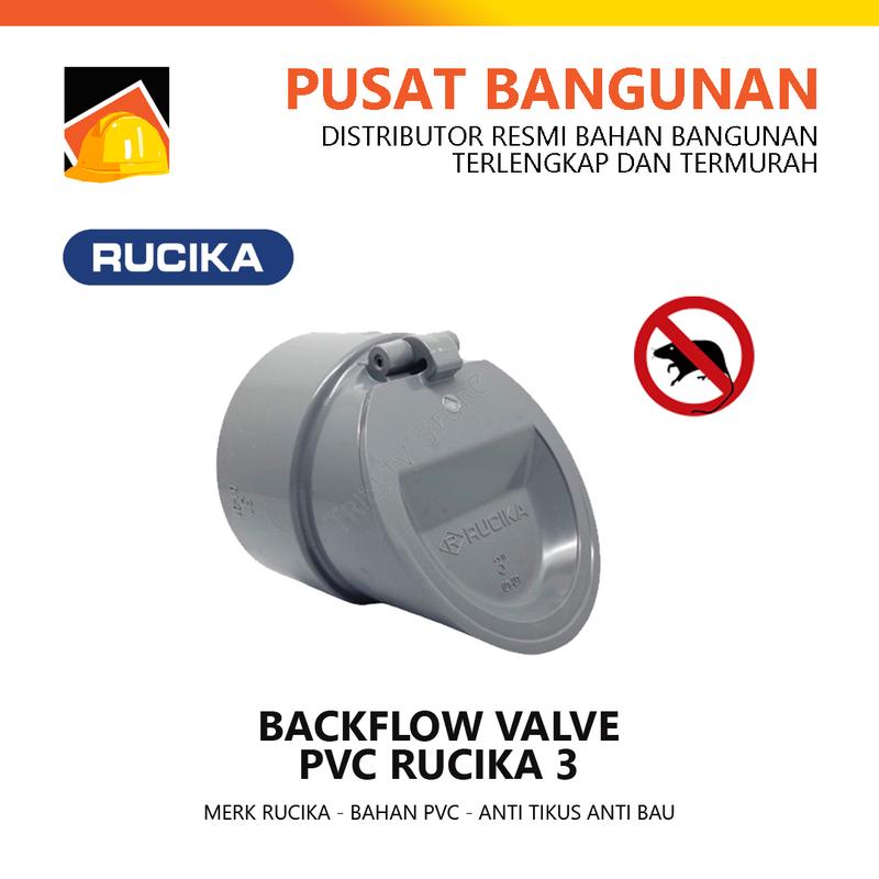 (BISA COD) RUCIKA BACKFLOW VALVE 3 INCH TUTUP GOT ANTI TIKUS - Shop ...