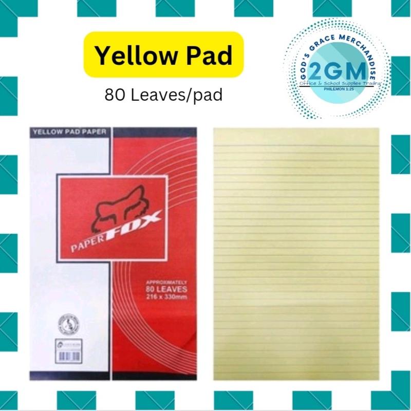 PAPERFOX YELLOW PAD, 80 leaves - TikTok Shop Philippines