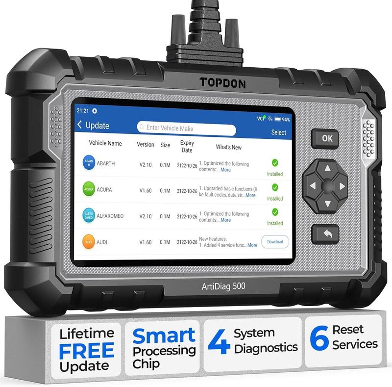TOPDON AD500 PRO+ Car Diagnostic Tool OBD2 Scanner SRS ABS ENGINE ...