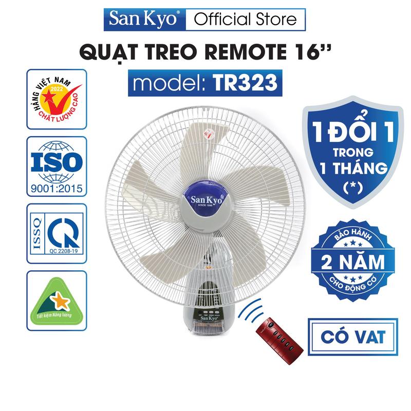 Quạt Treo Tường Remote Sankyo - Động Cơ Motor Dây Đồng - Điề - TikTok ...