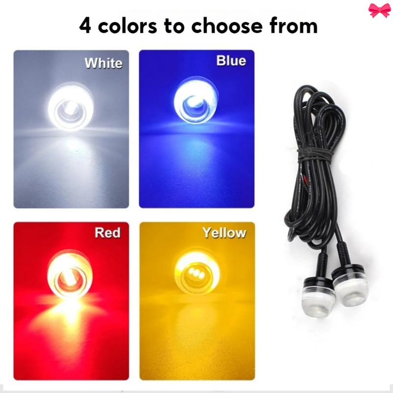 2PCS 12v 18MM Mini Led Signal Eagle Eye LED DRL Fog Light Turn - TikTok ...