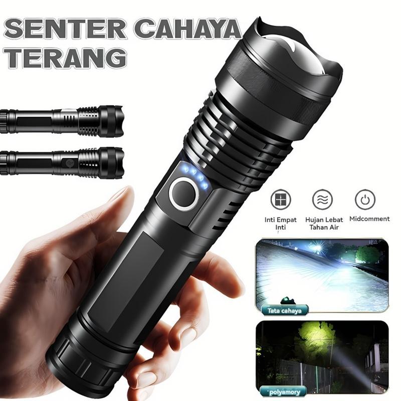 Senter Tactical Super Terang XHP50.2 USB-C Magnetic Charging ...