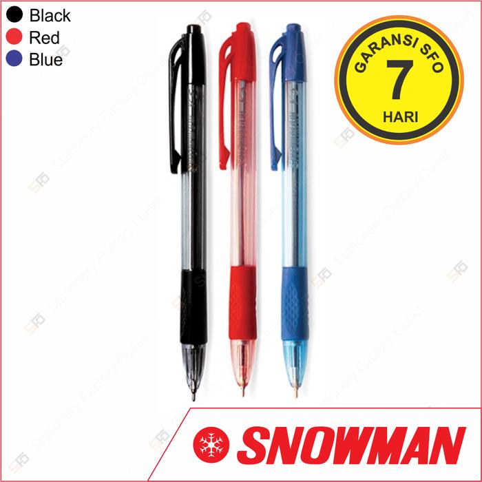 Jual Pen Snowman V5 0.7mm - SFO Semarang Official - Merah - Kota Semarang - SFO Semarang | Tokopedia