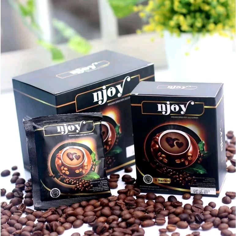 kopi NJOY 1 box isi 3 sachet Coffee - Shop | Tokopedia
