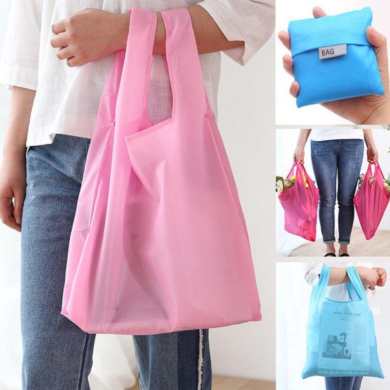 Women's Reusable Tote Bag Folding Eco Friendly Cloth Grocery Shopping ...