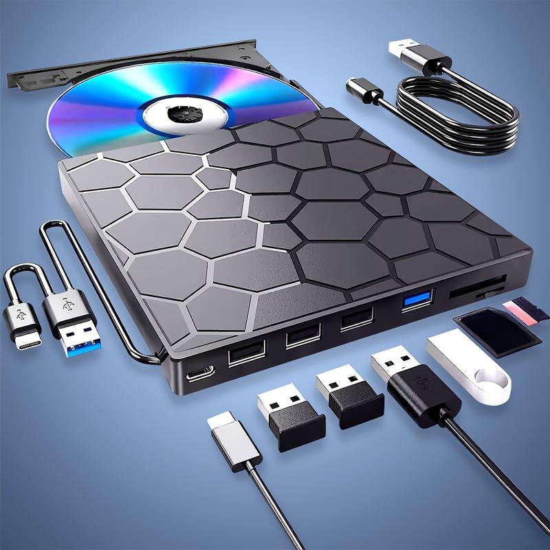 Pemacu DVD Luaran Mudah Alih, 8-dalam-1, Pembakar CD / DVD + - TikTok ...