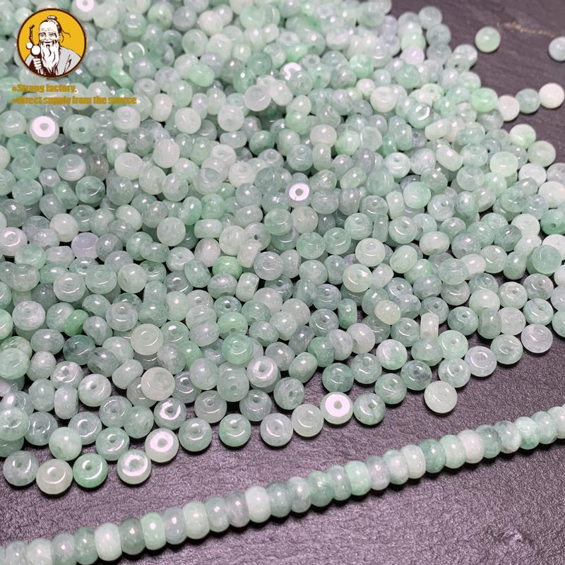 Manik Abakus, Kualiti Jed A, Warna Hijau Kacang, Saiz 5.5mm, Manik ...