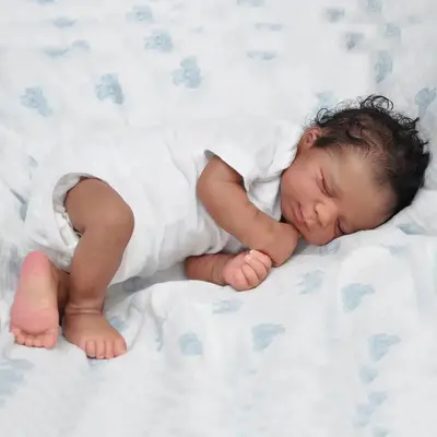 Black Reborn Baby Dolls Names 20" African American Black Reborn Baby