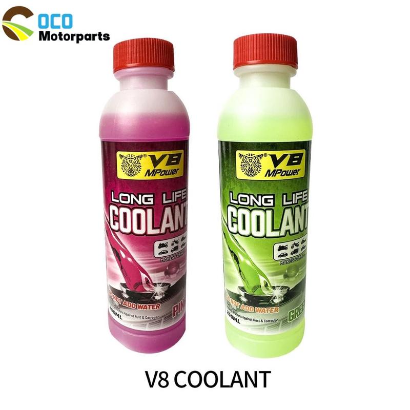 COCO V8 COOLANT FOR MOTORCYCLE RADIATOR PINK AND GREEN 200mL - TikTok ...