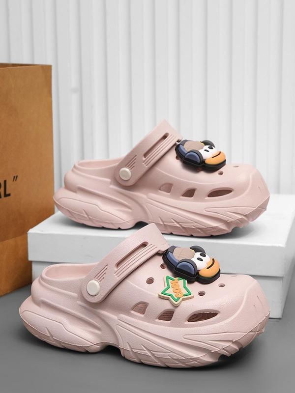 Women's Cute Cartoon Eye Design Clogs, Casual Comfortable Breathable ...