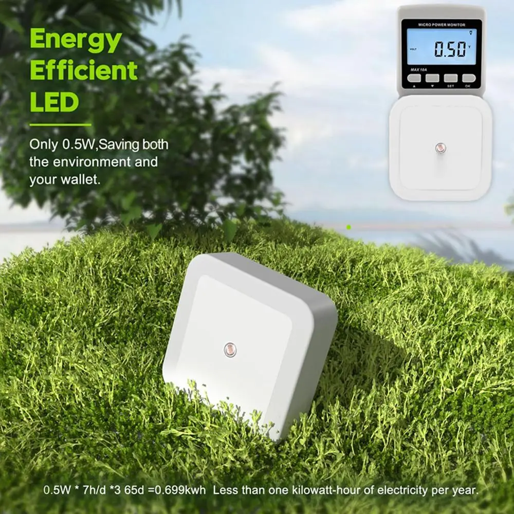 Smart LED Night Light, 1 Piece Square Touch Sensor Night Light, Sensor ...