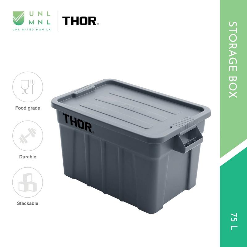 75L THOR Stackable Storage Box with Lid - TikTok Shop Philippines